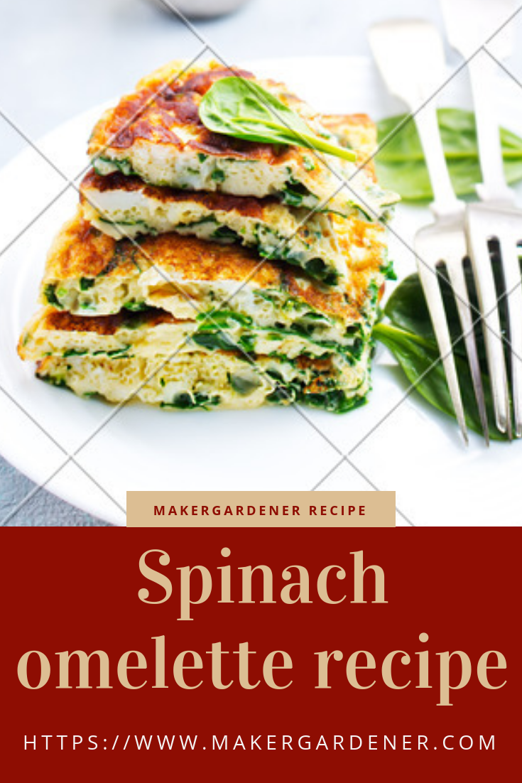 Spinach omelette recipe - Makergardener