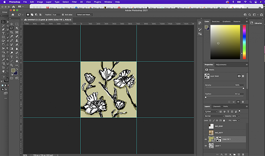 Digital fabric design with adobe photoshop - Makergardener