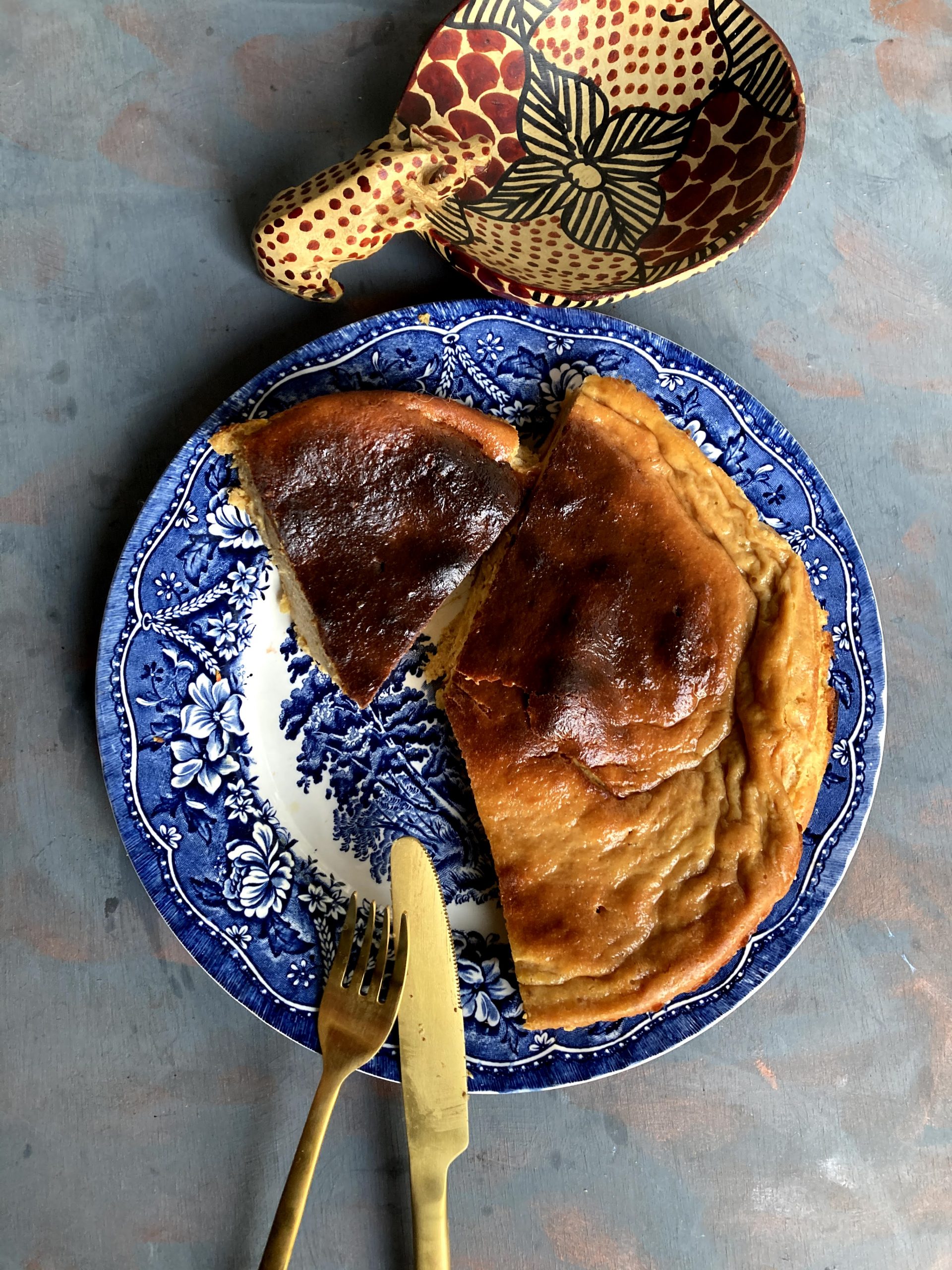 Pumpkin basque cheesecake homemade - Makergardener