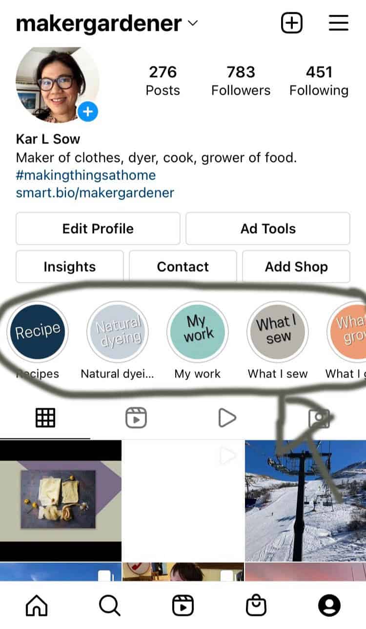Making Instagram highlight covers template - Makergardener